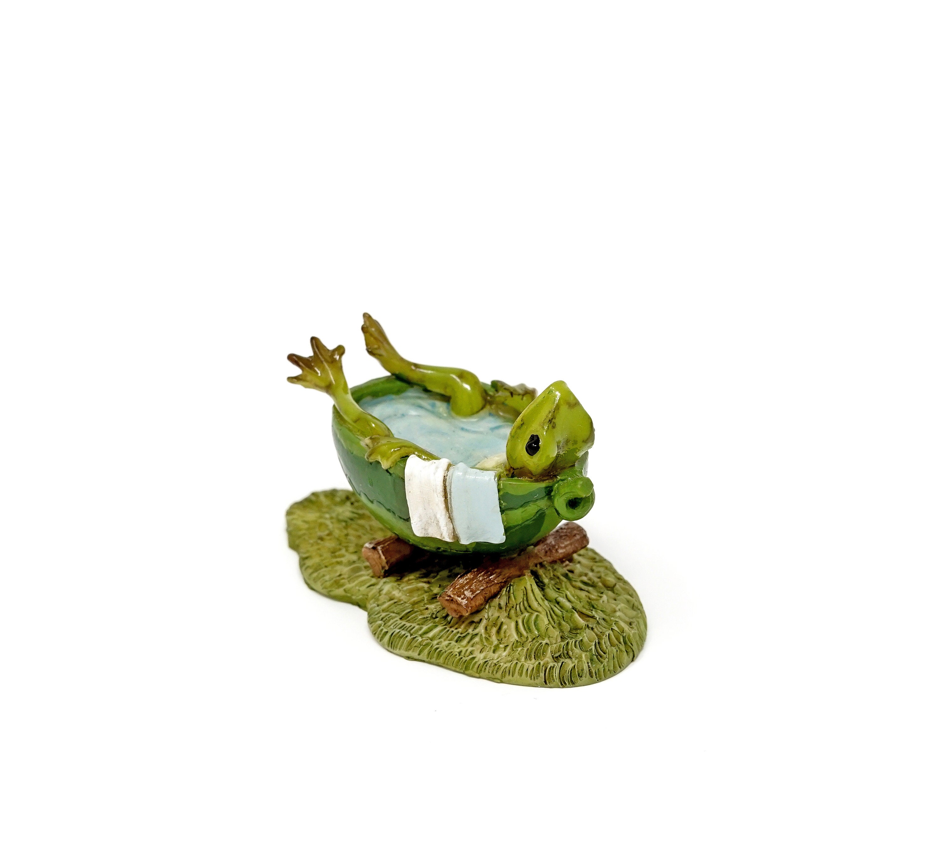 Miniature Frog Having a Bath in Watermelon Tub Woodland - Etsy