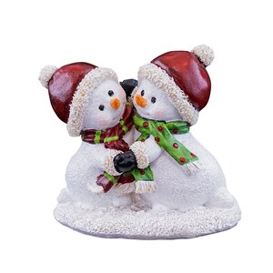 Miniature Snowkids Hugging Winter Themed Fairy Gardens Christmas Tree ...