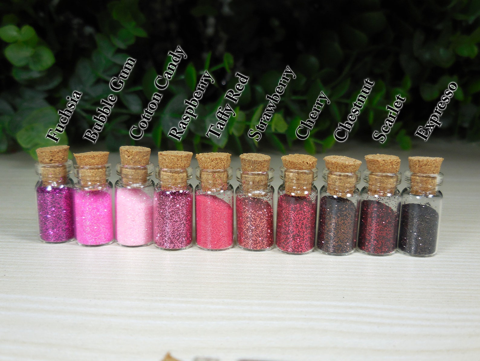 Miniature 1" Fairy Dust Bottles in 40 Colors ~ Tiny Glass Bottle W ...