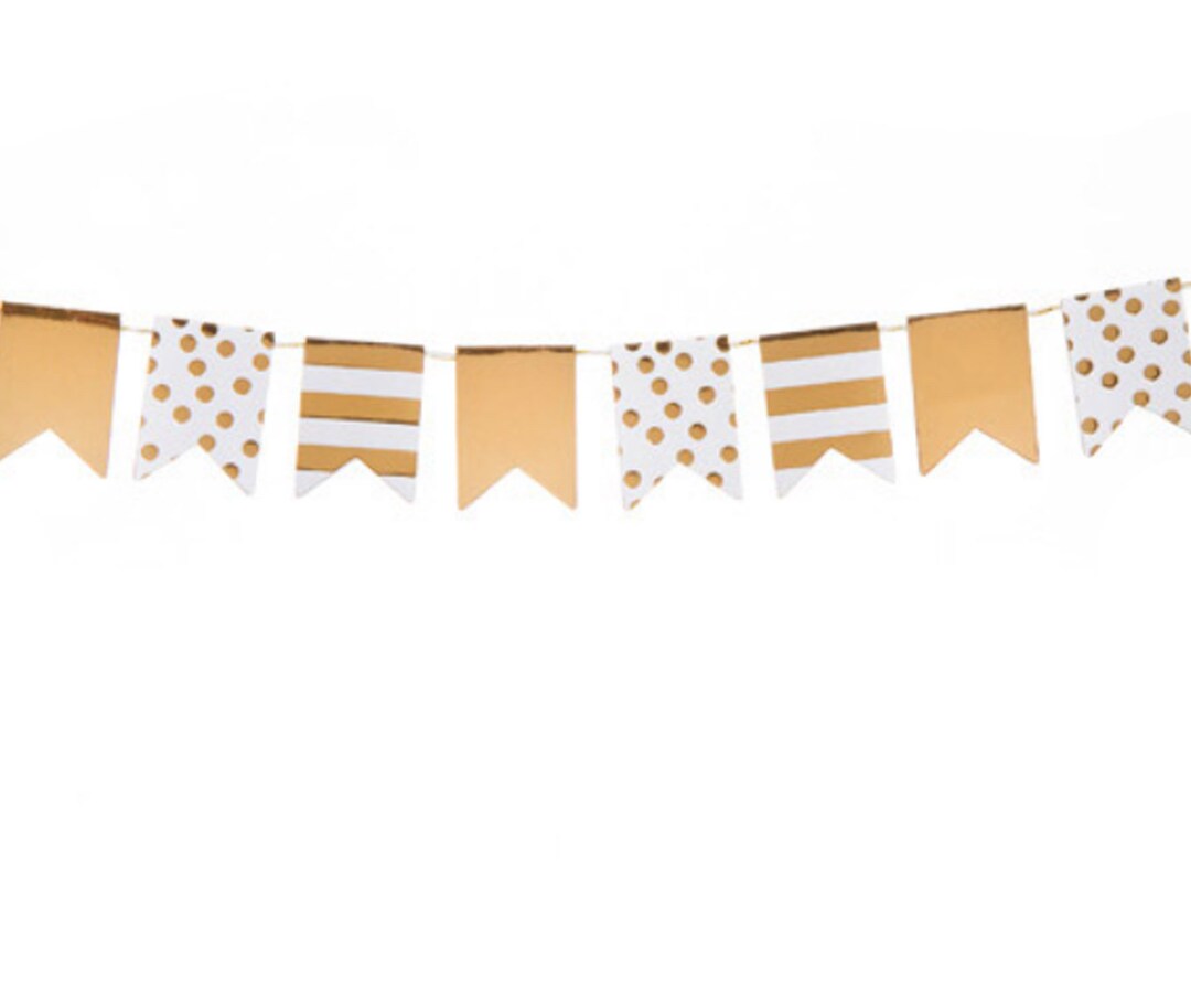 Miniature Gold Pennant Flag Banner ~ Fairy Garden or Dollhouse ...