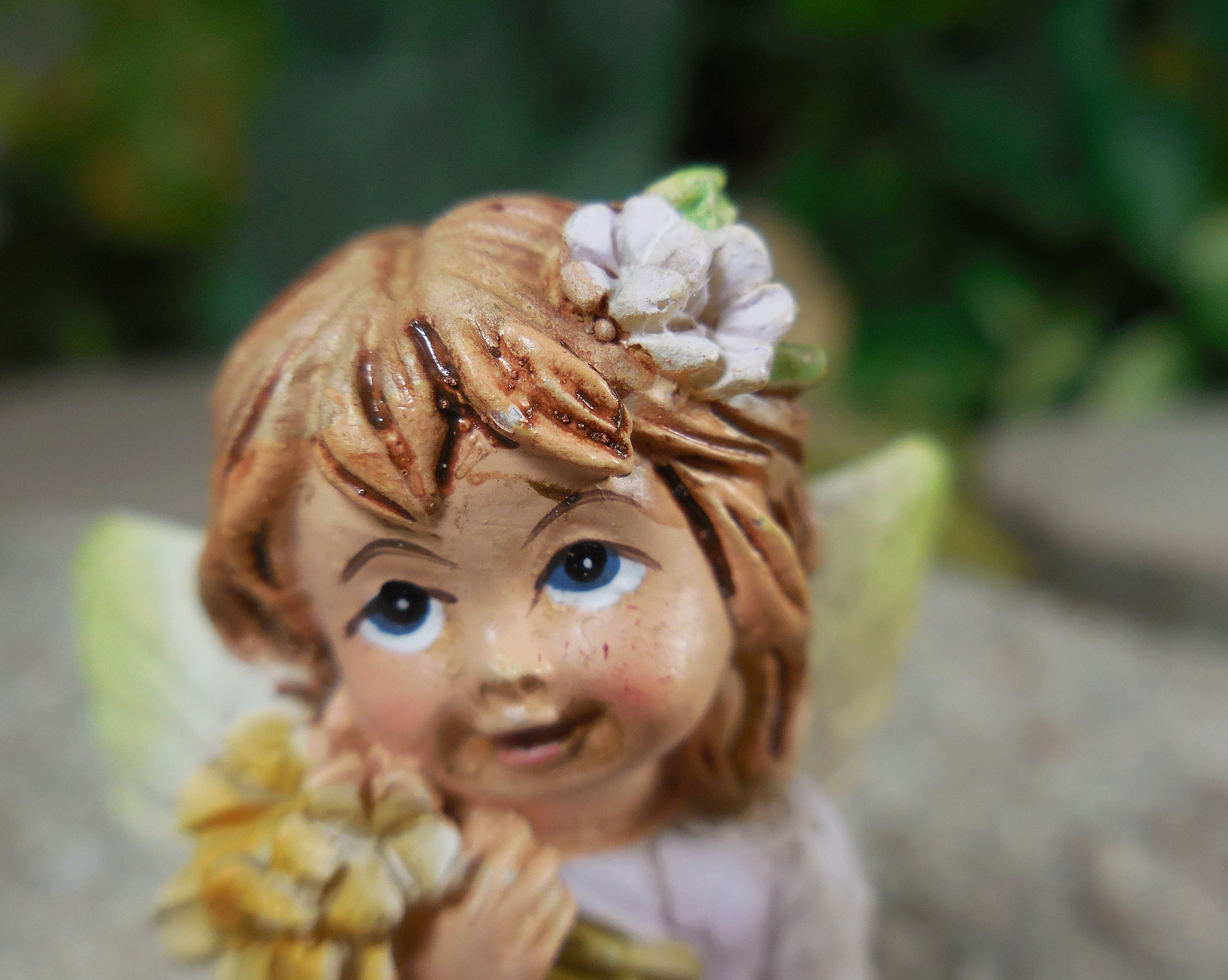Easter Fairy Figurine W/ Daffodil Bouquet Spring Fairy - Etsy