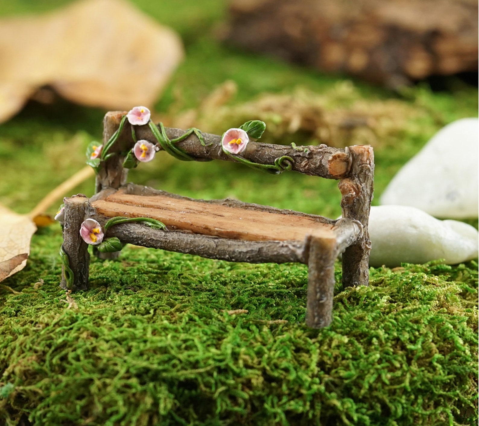 MICRO Fairy Garden Enchanted Park Bench Woodland Accessories | Etsy