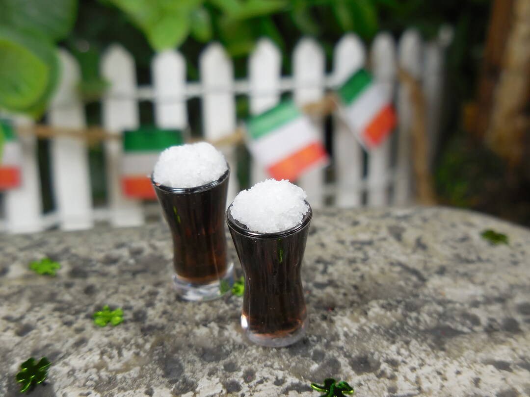 Miniature Guinness Beer in Tall Pilsner Glass~ St. Patrick's Day Fairy ...