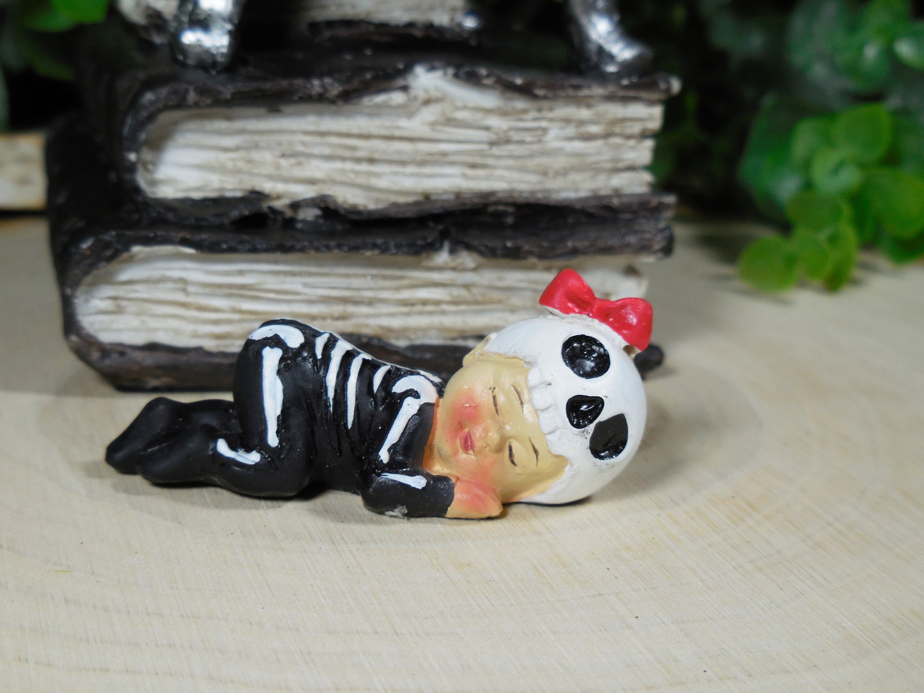 Miniature Skeleton Sleeping Baby Figure Halloween Fairy | Etsy