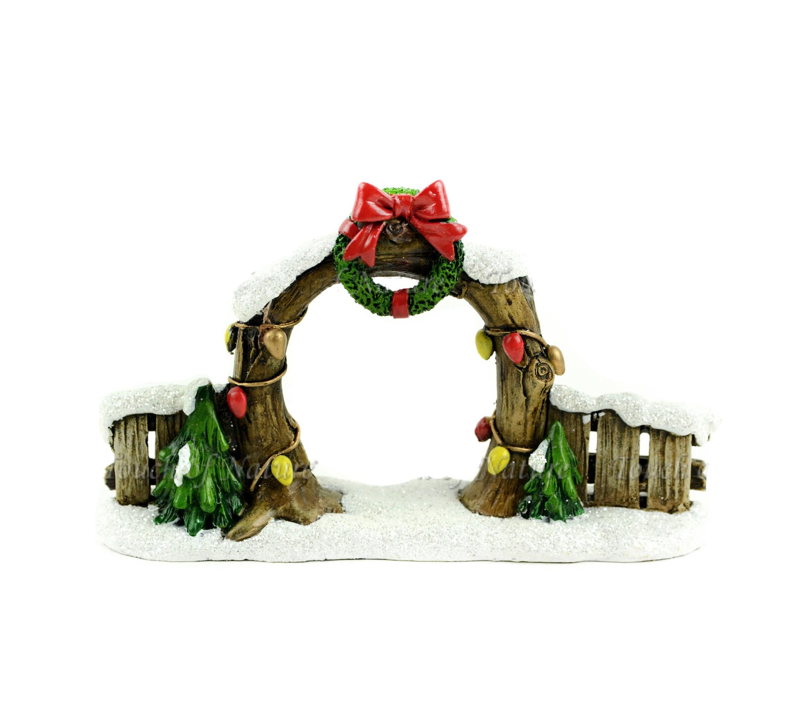 Miniature Arch and Gate W/ Christmas Lights Winter Fairy | Etsy