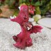 Miniature Red Baby Dragon Figurine Roaring Fairytale Castle Fairy ...