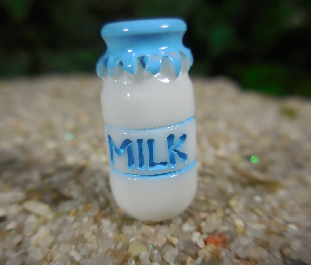 Fairy Garden White Milk Jug ~ Miniature Old Fashioned Milk Container ...
