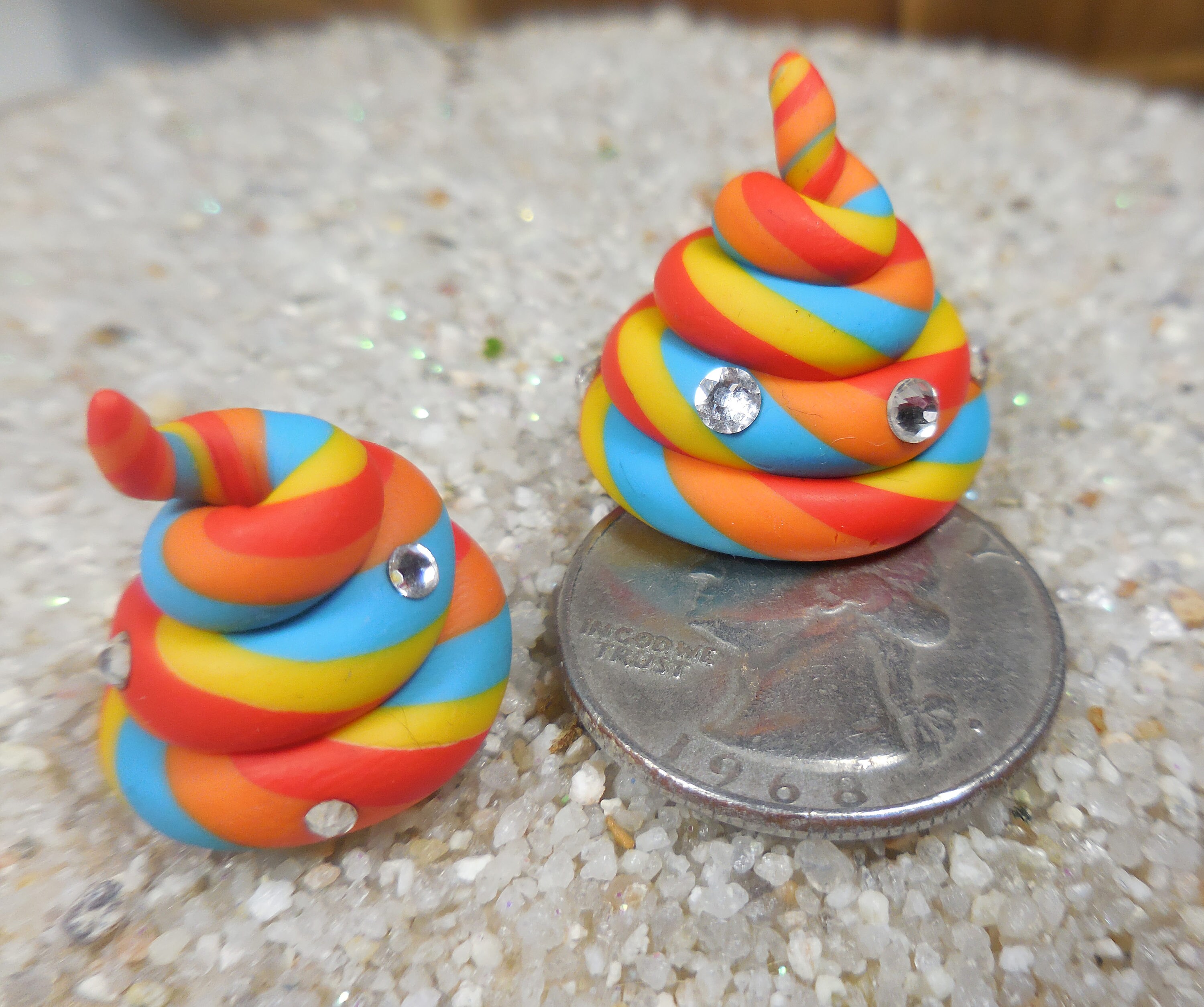 Miniature Superman Rainbow Unicorn Poop W/ Rhinestones | Etsy