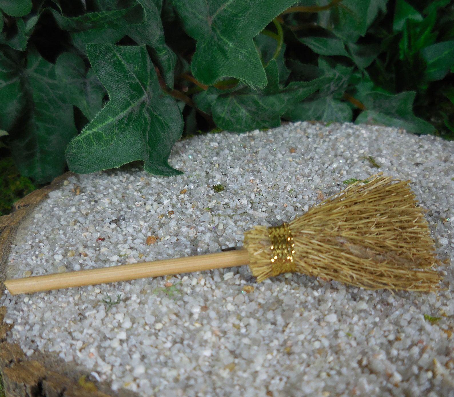 Enchanted Broomstick Fairy Accessory Miniature Sorcerers Broom for ...