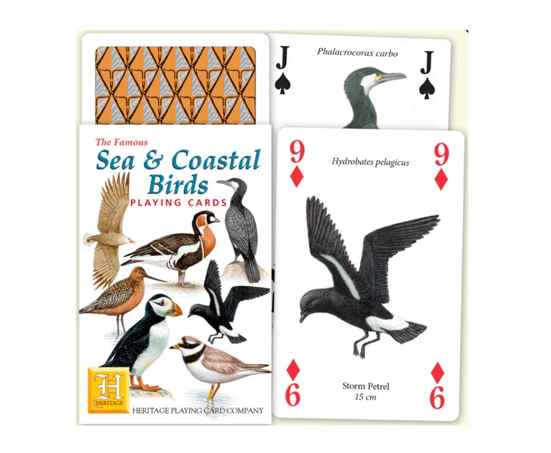 Famous Sea and Coastal Birds Playing Cards ~ Bird Card for Scrapbooking ...