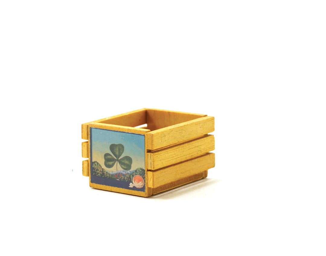 Miniature Shamrock Wooden Crate ~ St. Patrick's Day Fairy Garden ...