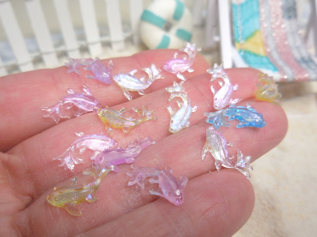 Micro Miniature Pond Fish, Shimmering Pastels ~ Beach Fairy Garden ...