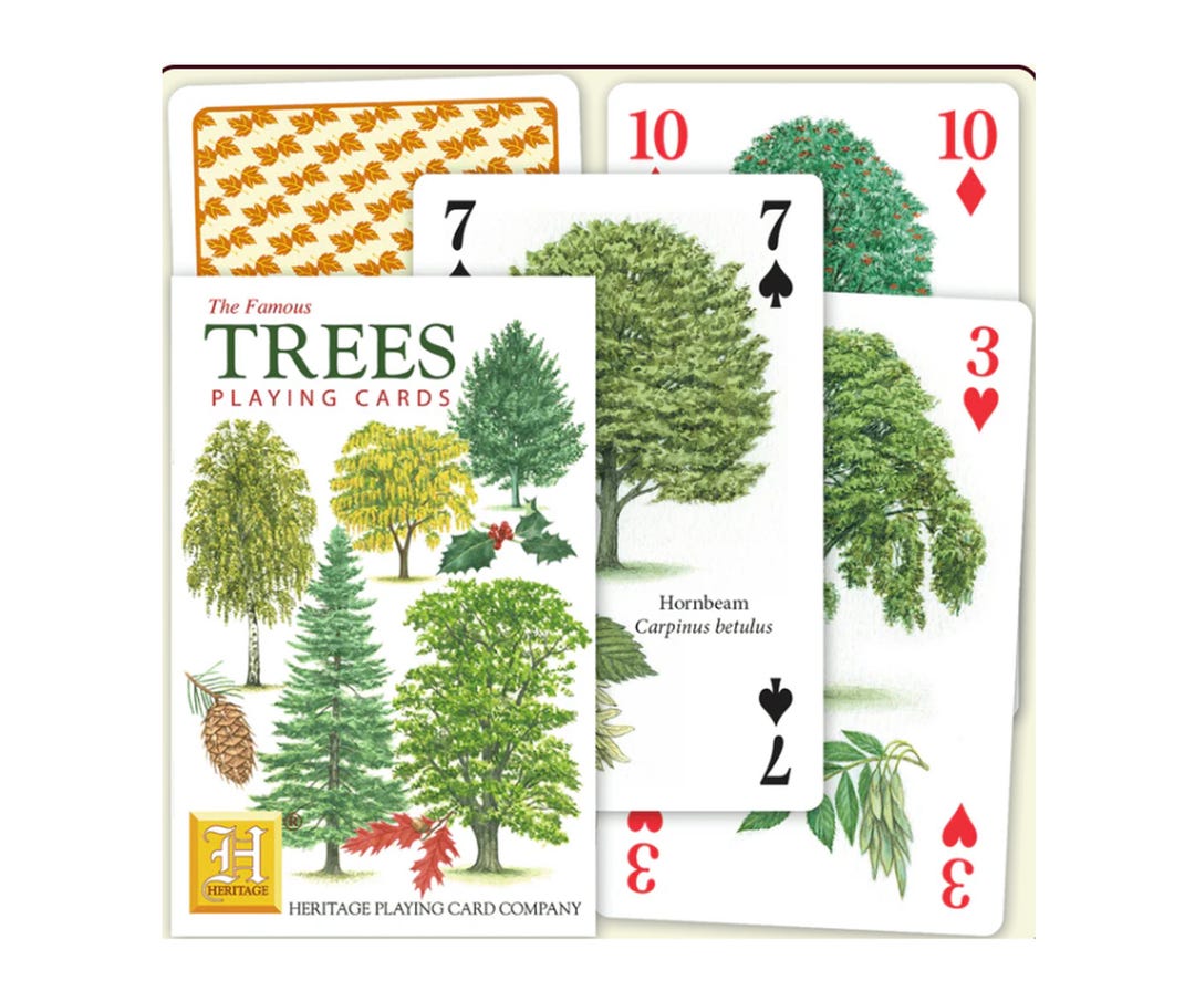 Famous Trees Playing Cards ~ Designer Trees & Botanical Card for ...