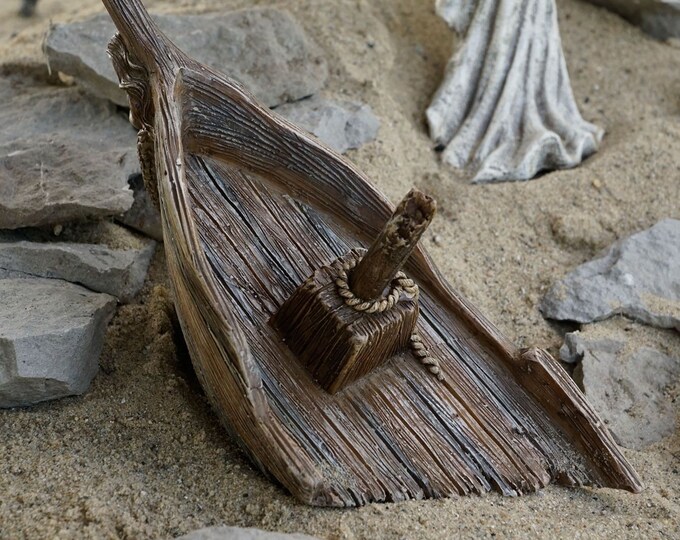 Miniature Half Ship Pirate Wreckage Coastal Beach Fairy Garden ...