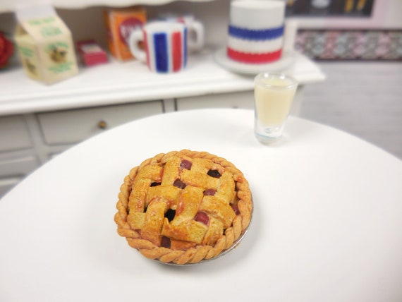 Miniature Lattice Cherry Pie in Aluminum Dish Summer 4th of - Etsy