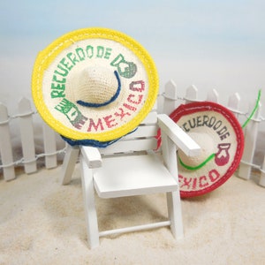 Miniature Sombreros and Serape, Assorted Colors Summer Fairy Garden ...