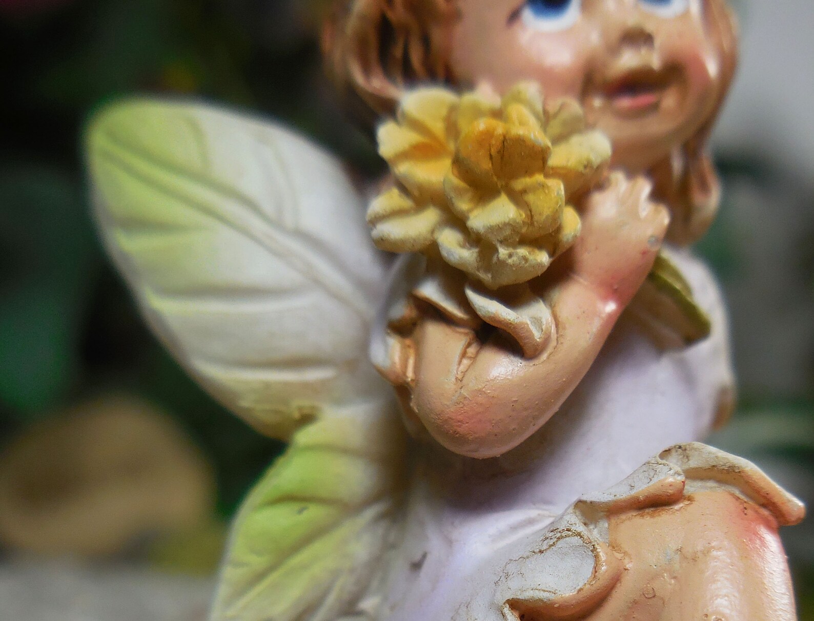 Easter Fairy Figurine W/ Daffodil Bouquet Spring Fairy - Etsy