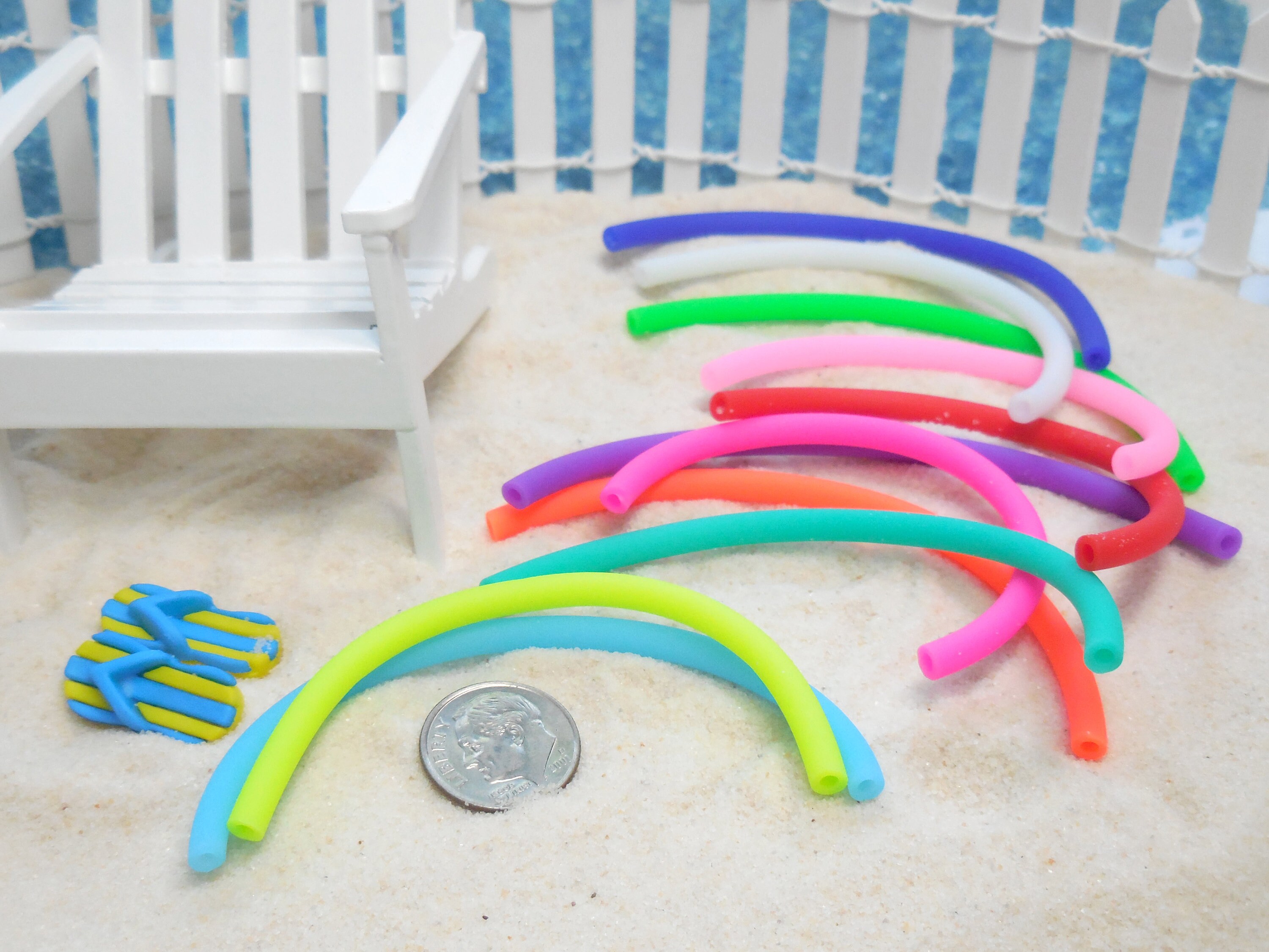 Miniature Pool Noodle Swimming Toy in Assorted Colors ~ Beach Fairy ...