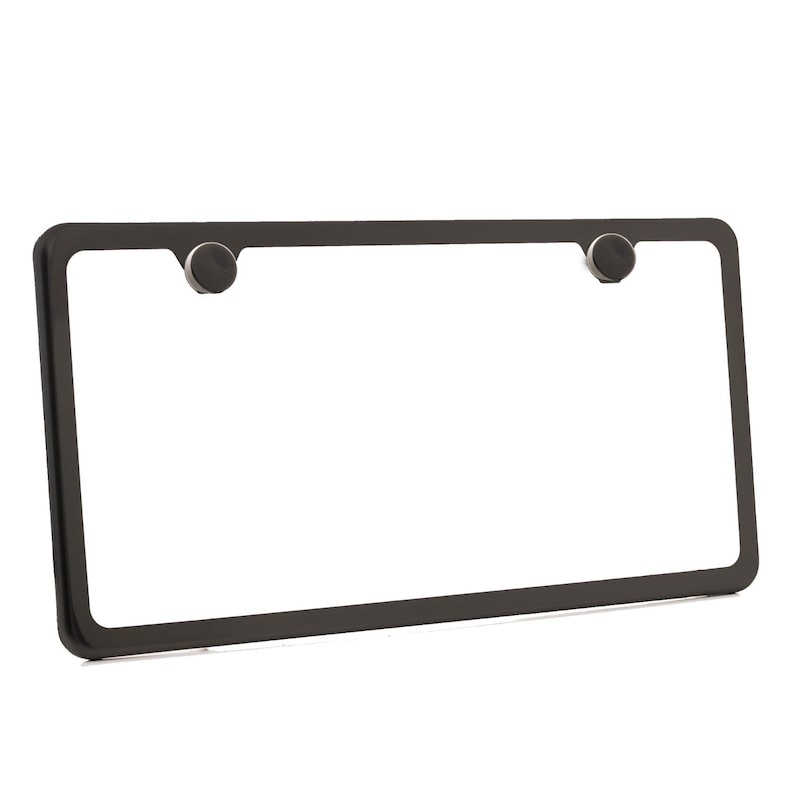 Powder Coated Matt Black Stainless Steel License Plate Frame - Etsy