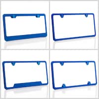 Light Blue Plaid Metal License Plate Frame, Sky Blue Buffalo, Gingham ...