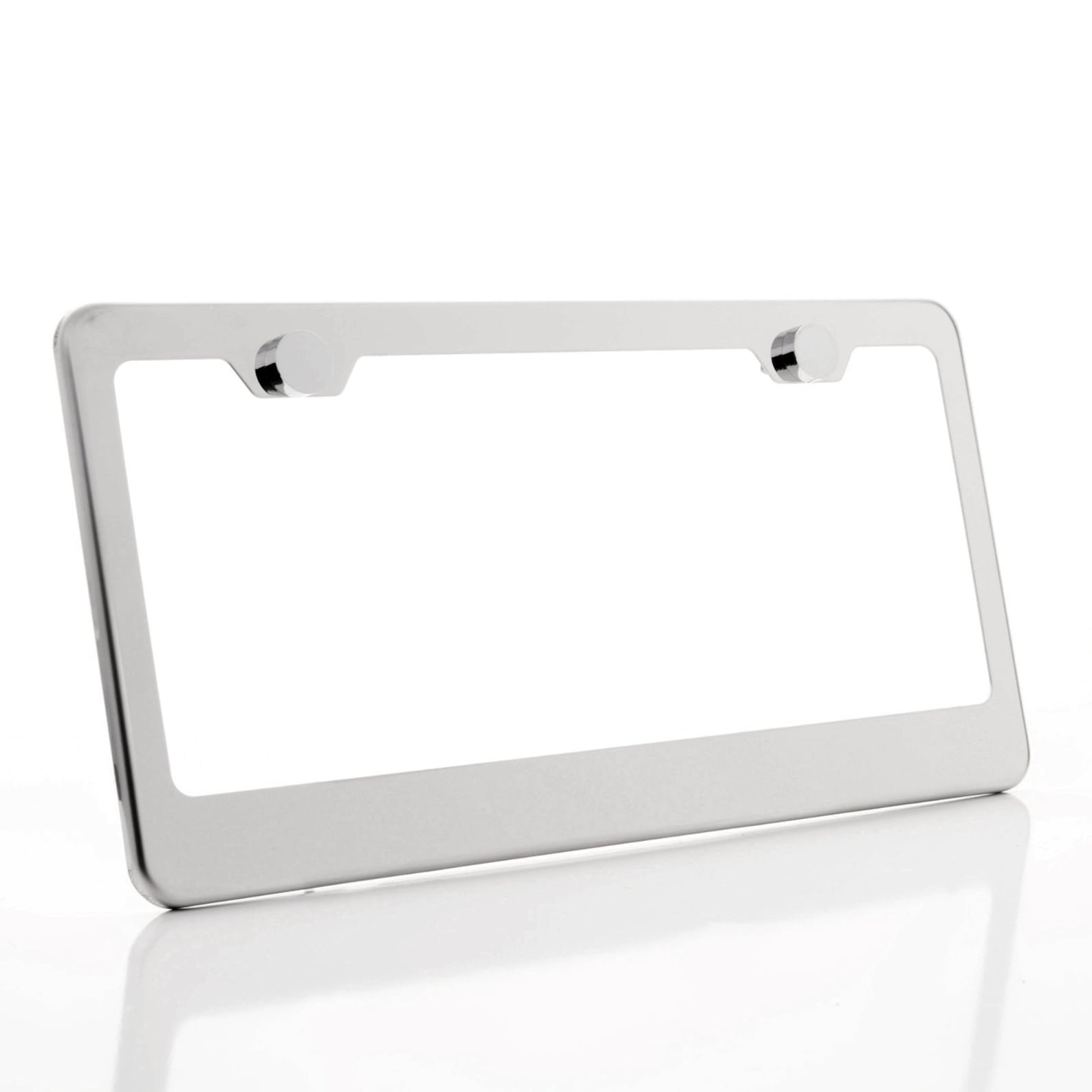 Mirror Finished Stainless Steel License Plate Frame W/ Chrome - Etsy
