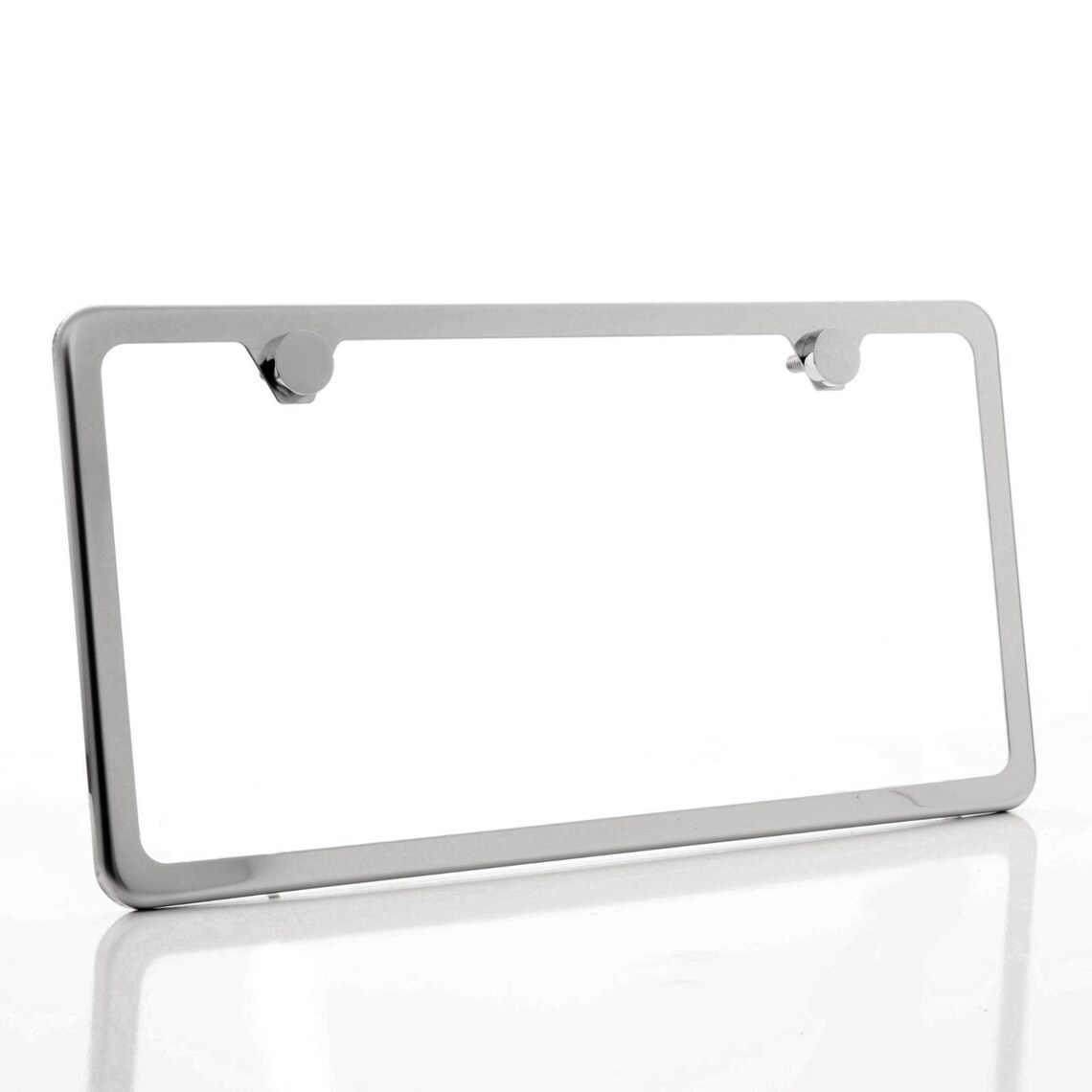 Mirror Finished Stainless Steel License Plate Frame W/ Chrome - Etsy