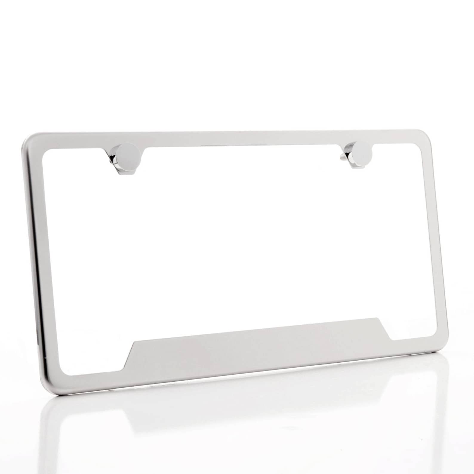 Mirror Finished Stainless Steel License Plate Frame W/ Chrome - Etsy