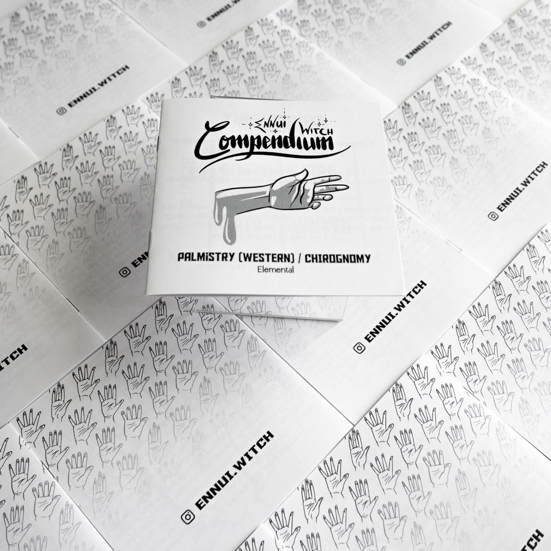 Palmistry Zine - Witchy Art Books, Hand Shape, Chirognomy Pocket Size ...