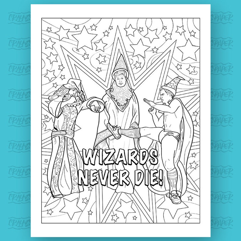 Workaholics Art Print , Funny Adult Coloring Sheet Pdf , Printable ...