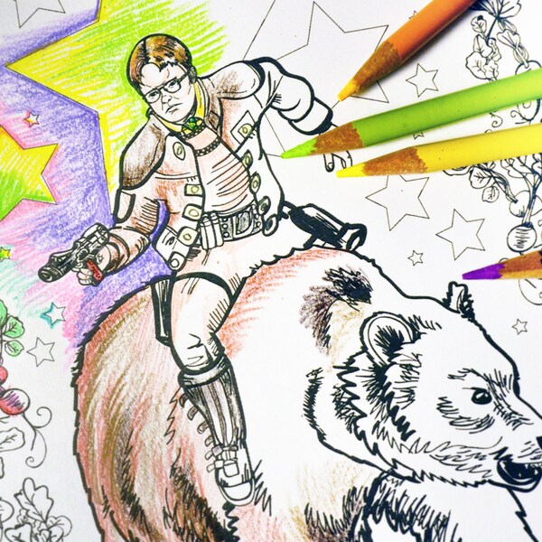 Dwight Coloring Page - Etsy