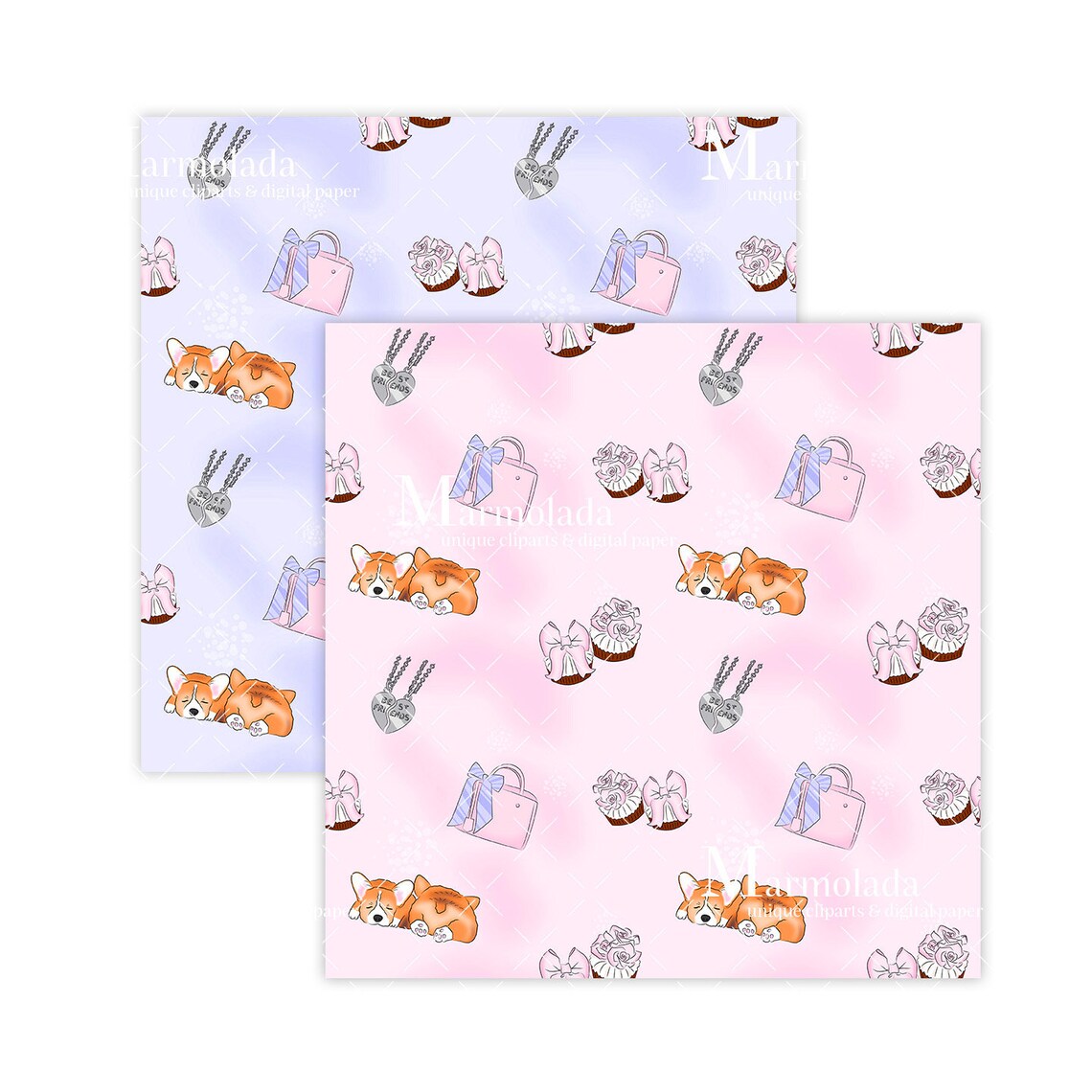 Best Friends Paper BFF digital paper Soul Sisters Paper Girly | Etsy