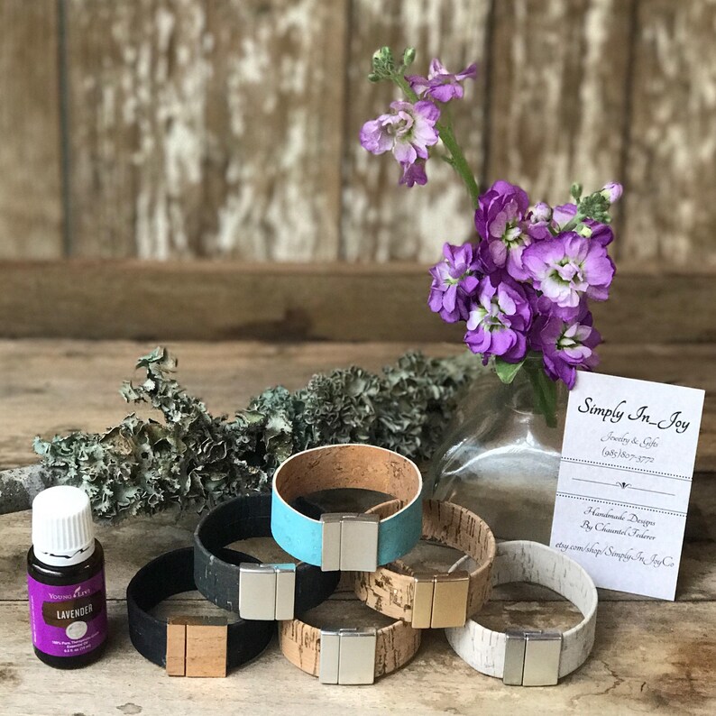 Cuff cork diffuser bracelets | Etsy