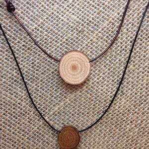 Leather Wood and Cork Diffuser Necklaces - Etsy