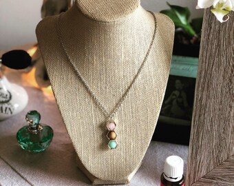 Leather Wood and Cork Diffuser Necklaces - Etsy