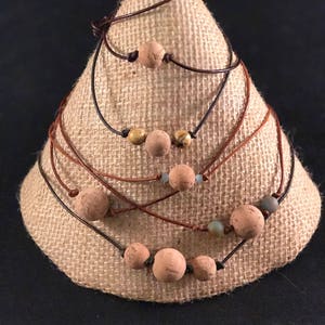 Cork Diffuser Choker Necklace 14.5 In - Etsy