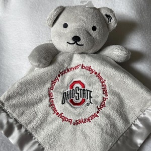 Ohio State Baby Bear Personalized Plush Lovey/licensed OS Security ...
