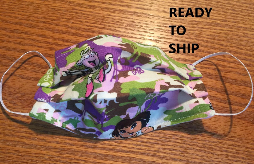 Child-dora the Explorer Face Mask/licensed Print/2-8 Yrs Old/ready to ...