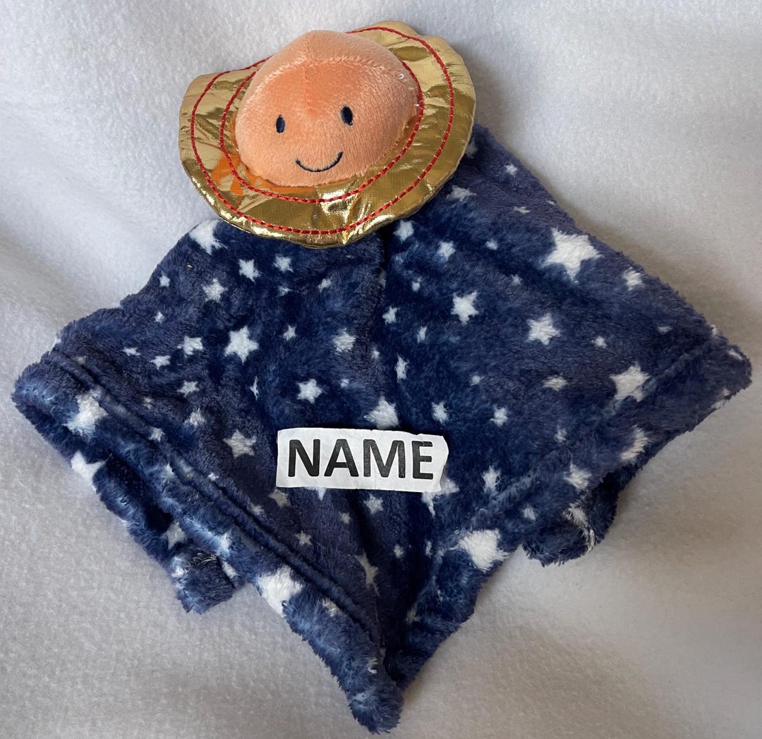 Saturn Plush Personalized Lovey/embroidered Galaxy Snuggle Blanket - Etsy