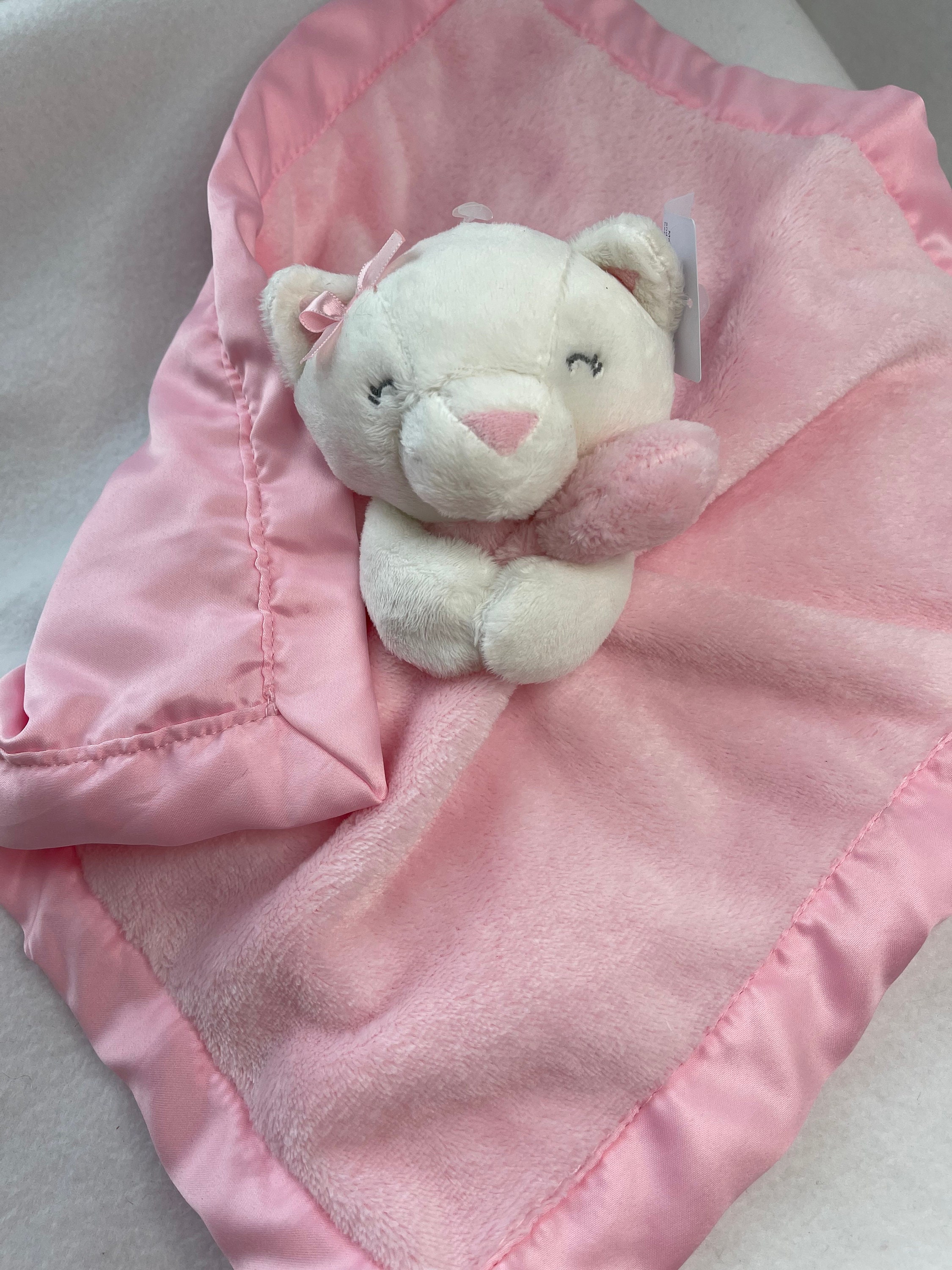 Cute Kitten With Pink Bow Plush Personalized | Etsy