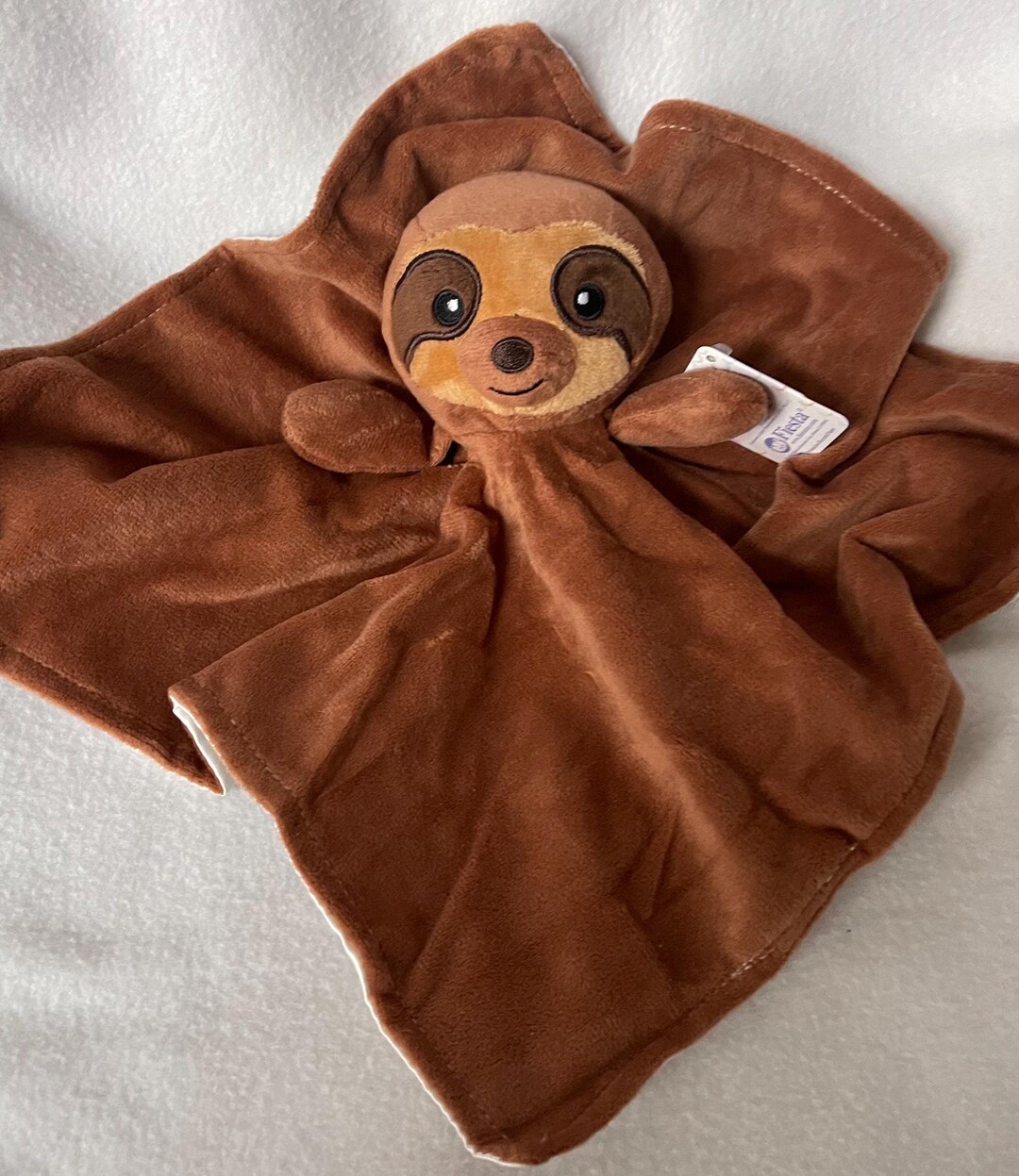 Baby Sloth Personalized Plush Lovey & Rattle/sloth Security Blanket ...