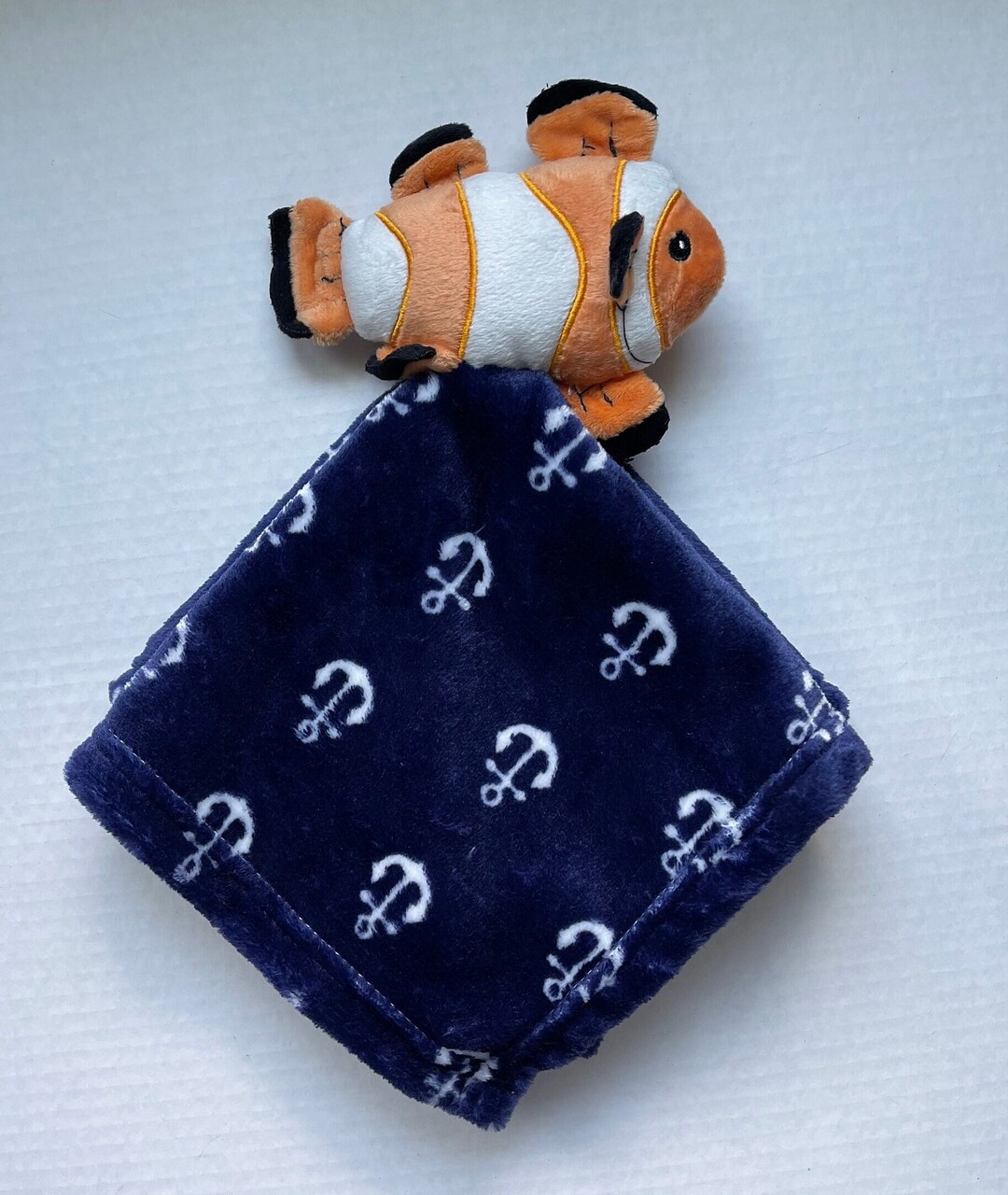 Personalized Fish Plush Baby Lovey: Striped Security Blanket - Etsy