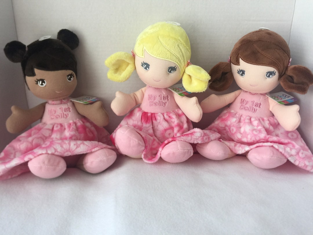 Personalized Rag Doll: Ebba Cuddly First Dolly, Embroidered Name - Etsy