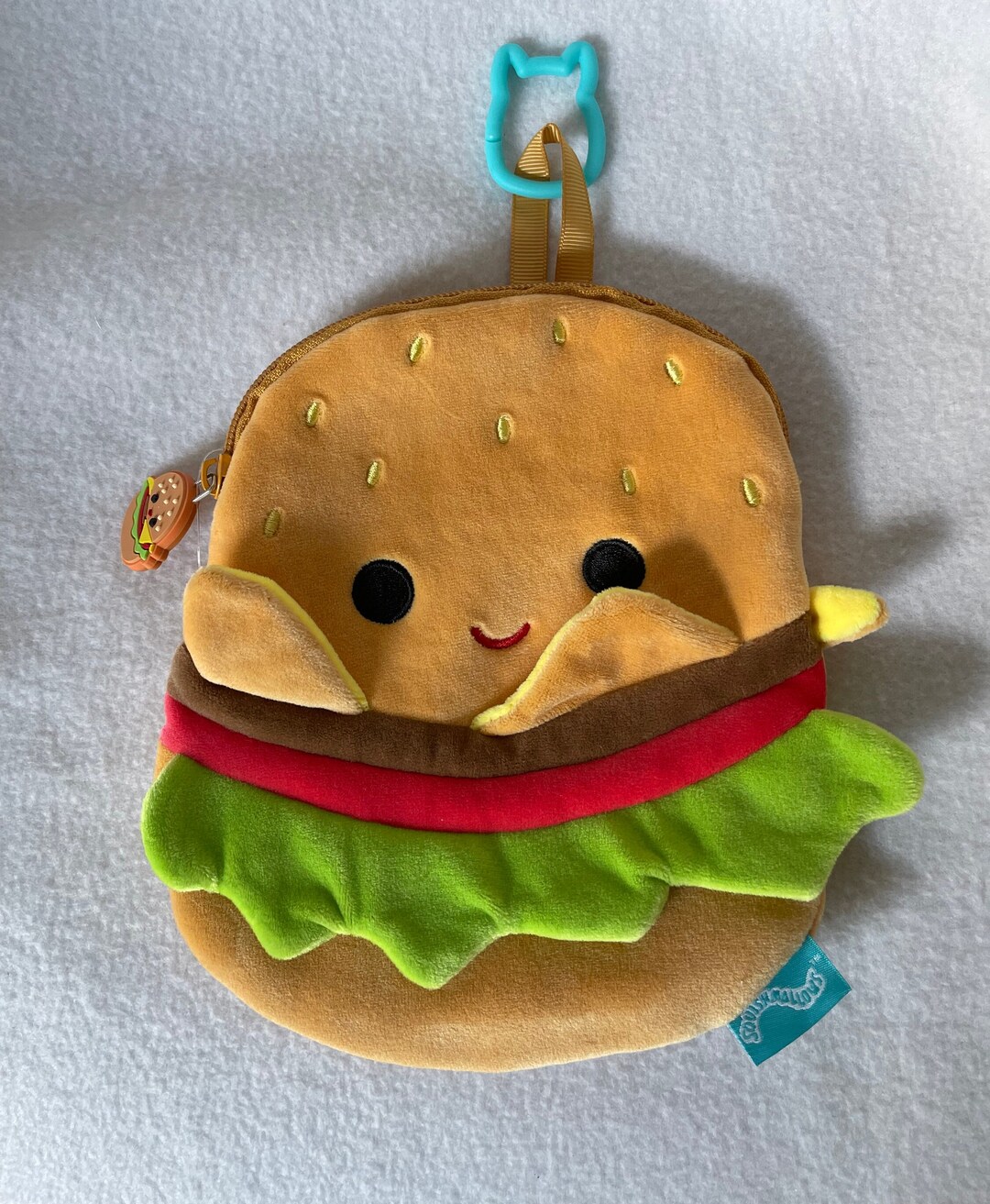 School Pouch Plush Cheeseburger/personalized/licensed Squishmallows ...