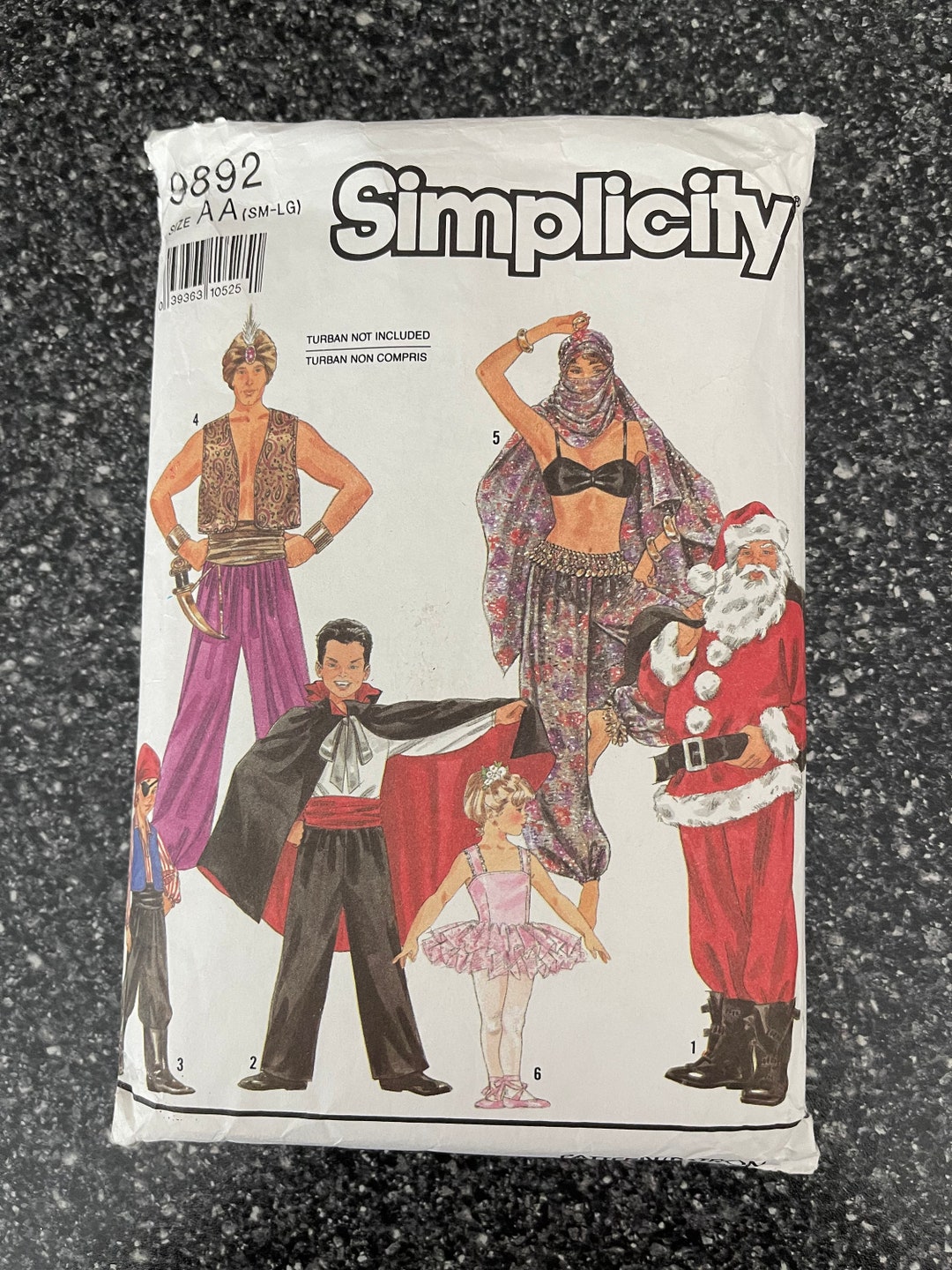 Costumes-cut Sewing Pattern Simplicity 9892/vintage 1990/rare/halloween ...