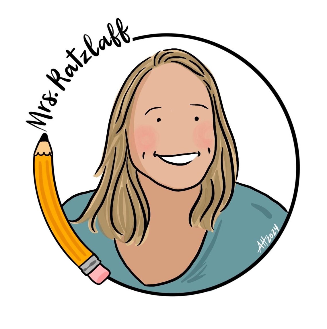 Cartoon Portrait Illustration: Custom Logo, Profile Pic (digital File ...