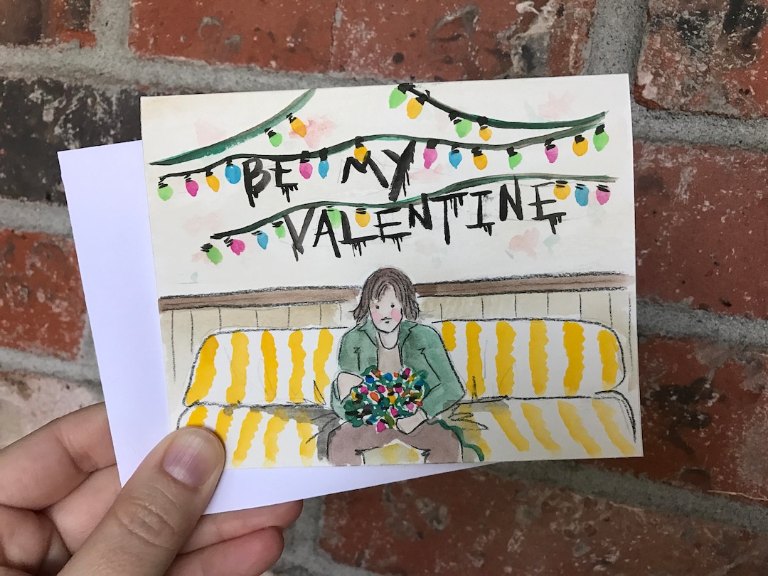 Stranger Things Valentine Card Joyce Byers - Etsy