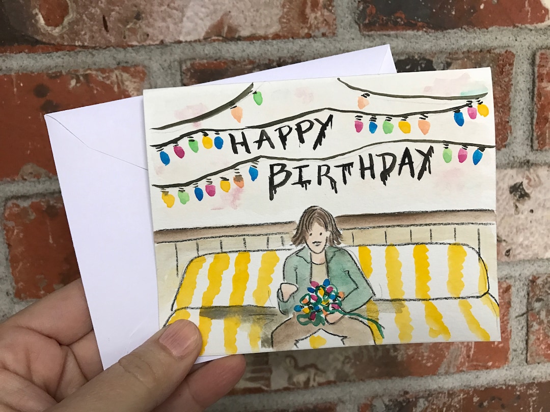 Stranger Things Birthday Card - Birthdays in the Upside Down - Etsy