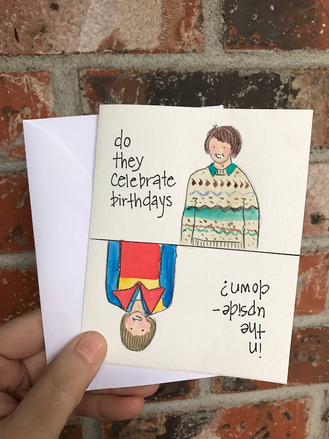 Stranger Things Birthday Card - Birthdays in the Upside Down - Etsy