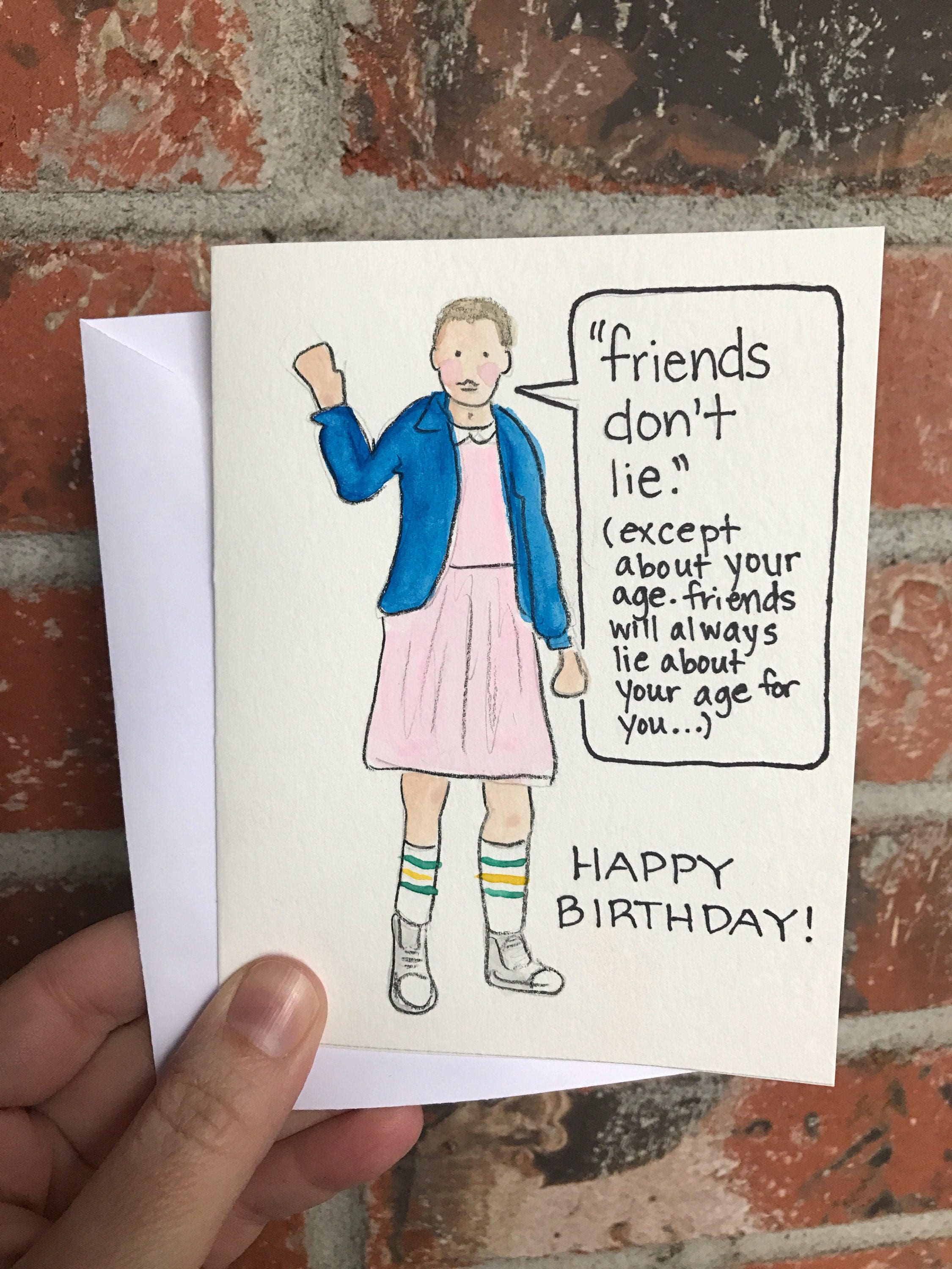 Stranger Things Birthday Cards - set of 12 - Etsy.de