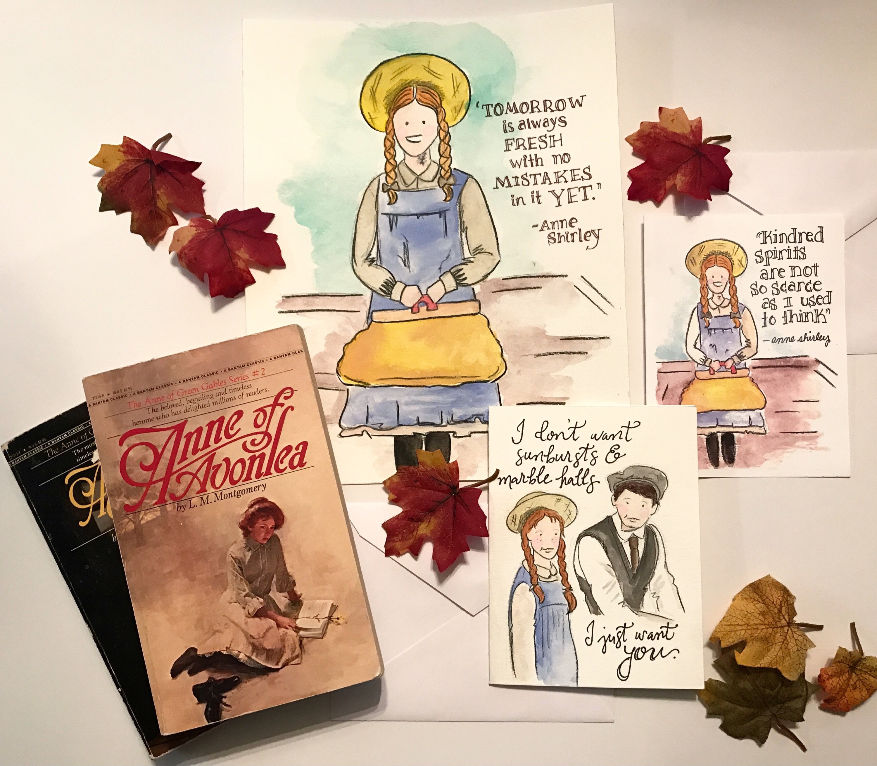 Anne of Green Gables Greeting Card | Etsy